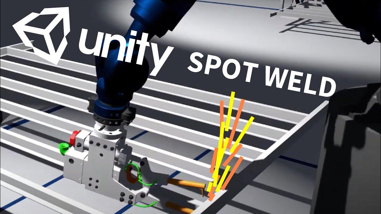 Unity 3D - Panel Spot Welding - Multi-robot Simulation - YouTube