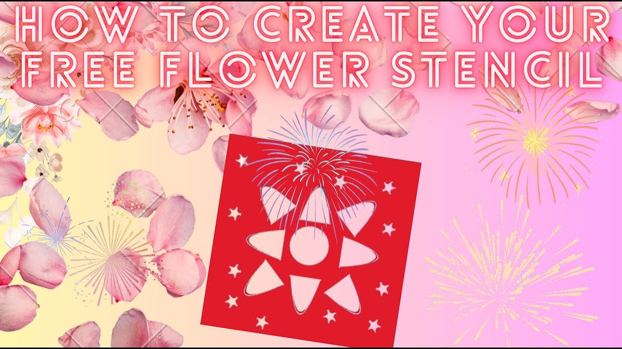 How to create a free Flower Stencil In Tinkercad! - YouTube