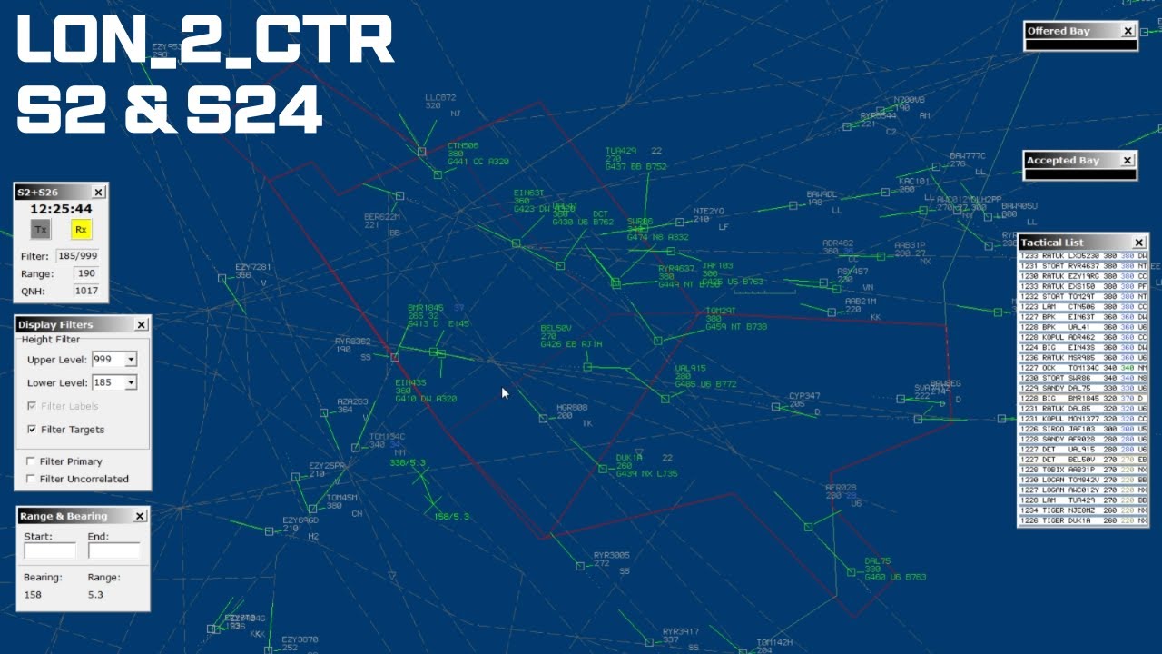 [London Control ATC Time Lapse] - LON_2_CTR - S2 / S24 - YouTube
