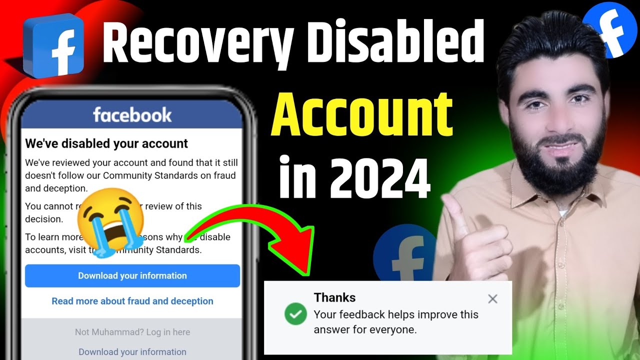 😭 Disabled Account Recovery | How To Recover Disabled Facebook Account ...