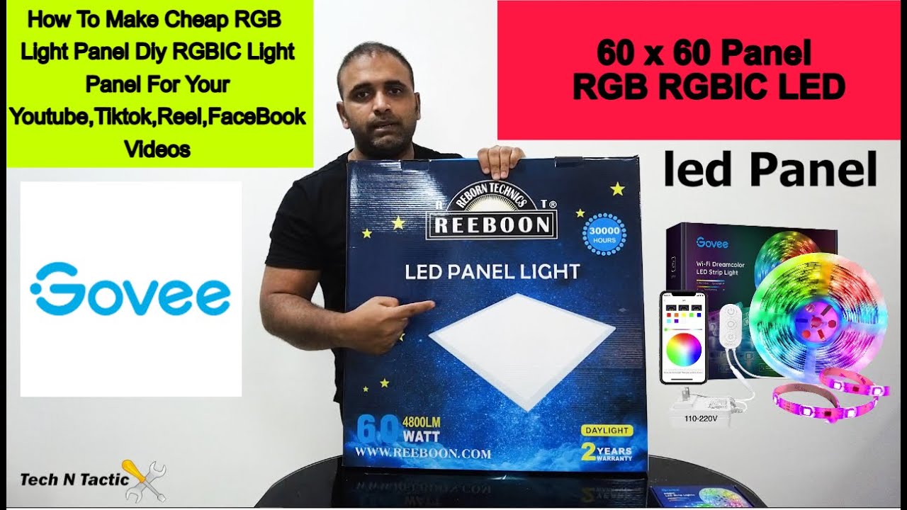 How To Make Cheap RGB Light Panel Diy RGBIC Light Panel For Your ...