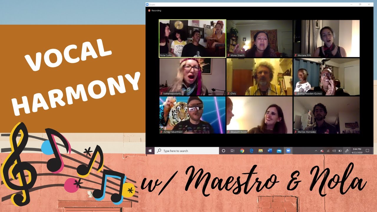 How we do an Online Group Singing Class! - YouTube