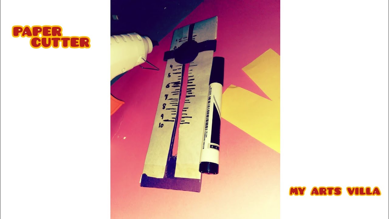 How to make paper cutter ¶ Diy paper cutter homemade - YouTube