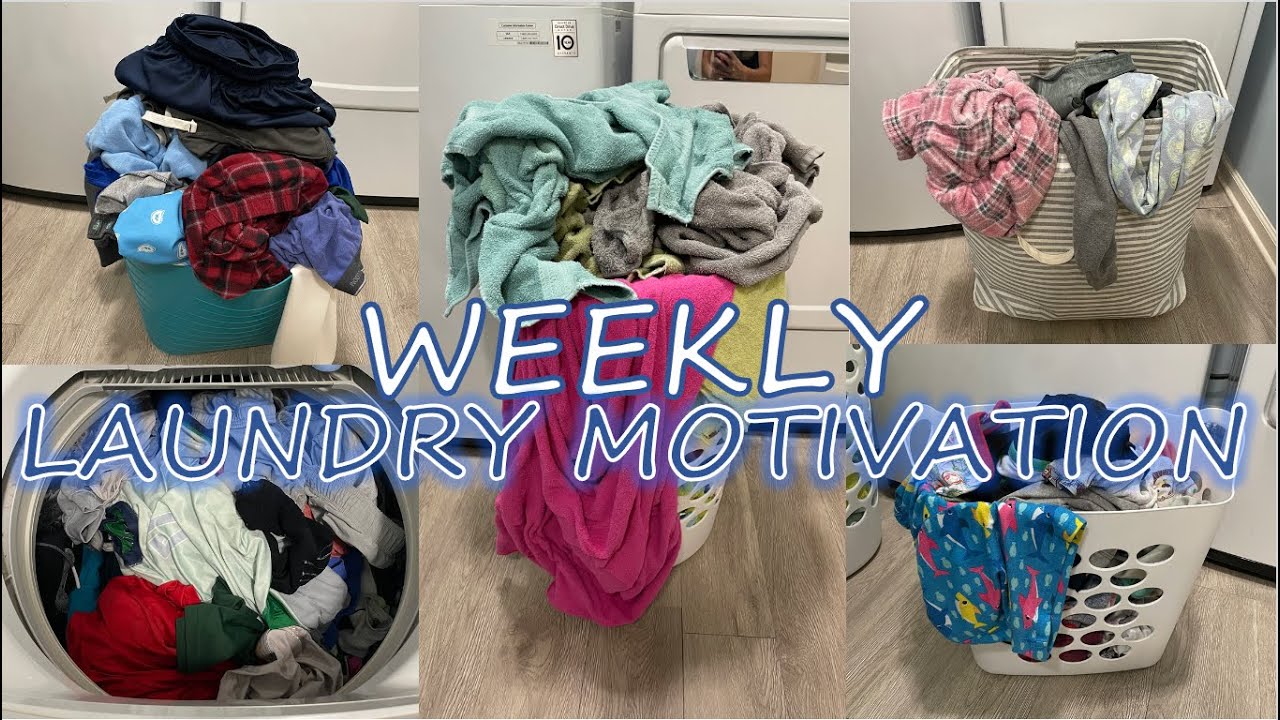 WEEKLY LAUNDRY FOR A BUSY MOM OF 4 | FOUR DAYS OF LAUNDRY MOTIVATION ...