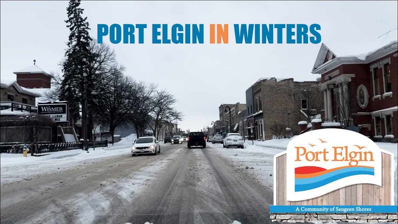 Exploring the Winter Beauty of PORT ELGIN #portelgin - YouTube