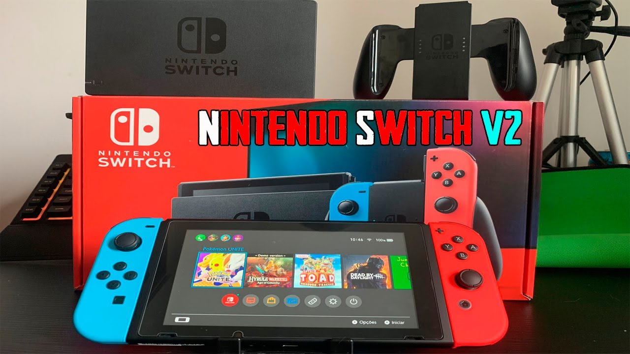 Nintendo Switch V2 - Unboxing e primeiras impressões! - YouTube