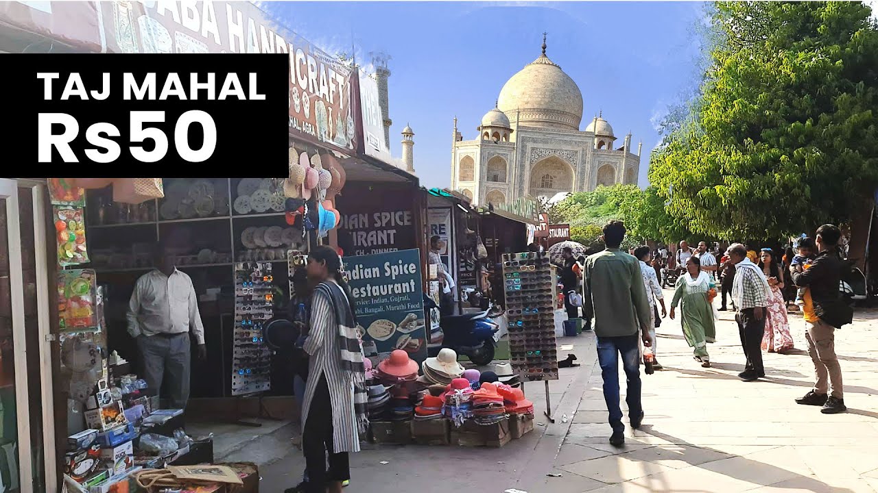 Taj Mahal east market details vlogs II ताज महल मार्किट मई मजा आगया इस ...