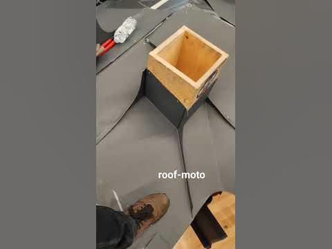Макет 2. #falz #фальцеваякровля #roof #фальц #ендова #водосток - YouTube