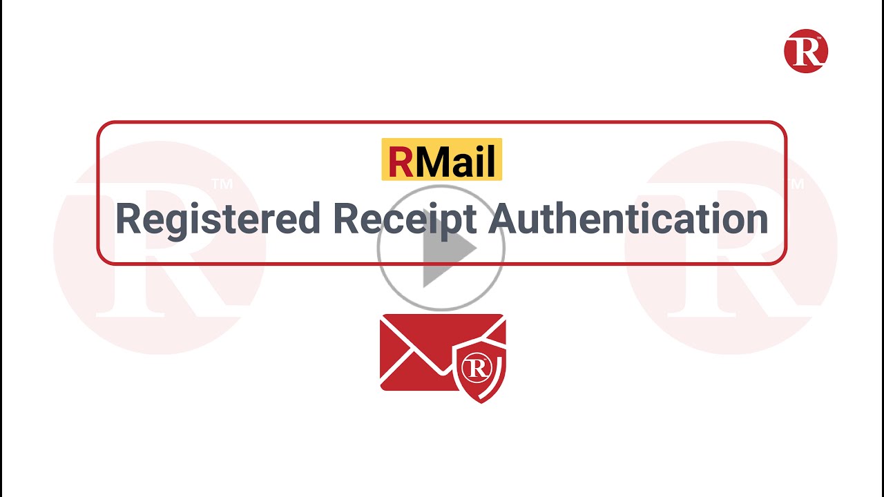 How to Get Registered Receipt Authentication™ for Email Proof - YouTube