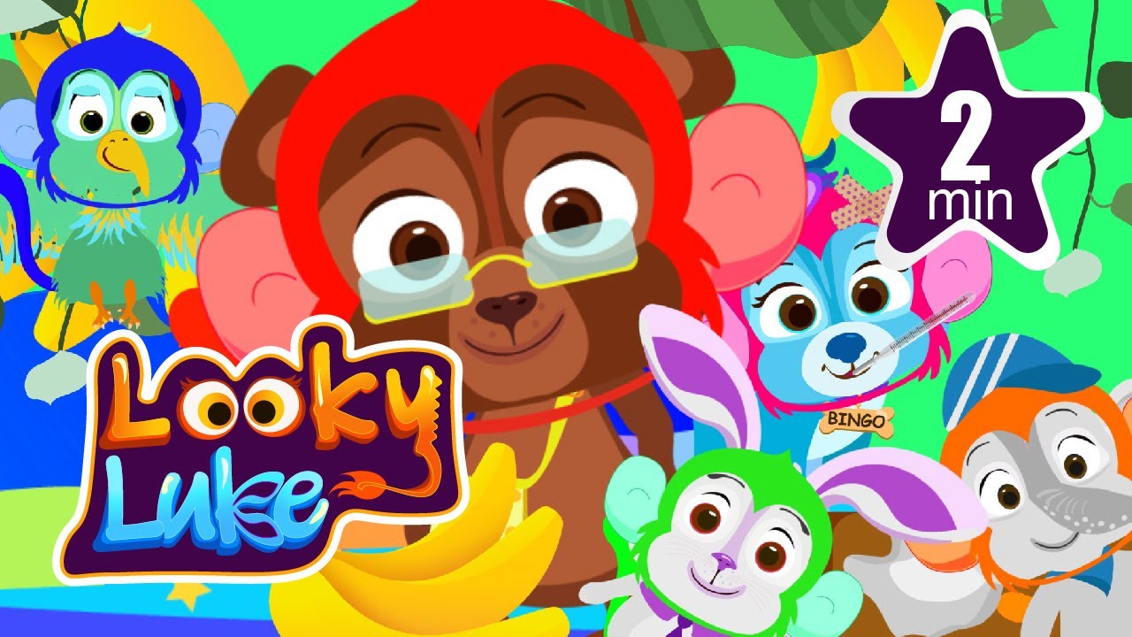 Five Little Monkeys Jumping on the Bed! | Preschool Nursery Rhyme ...