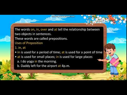 Class 5: Prepositions - YouTube
