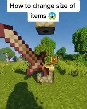 HOW TO CHANGE SIZE OF ITEMS 😱😱 in MINECRAFT 🔥🔥💯 - YouTube