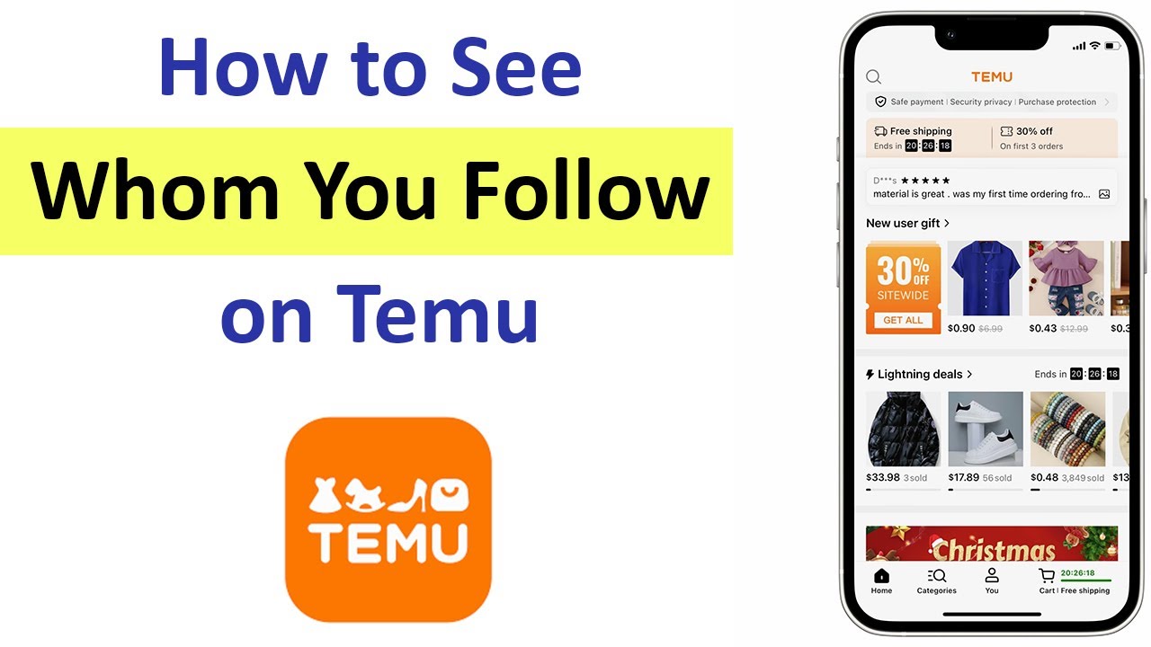 How to See Whom You Follow on Temu? - YouTube