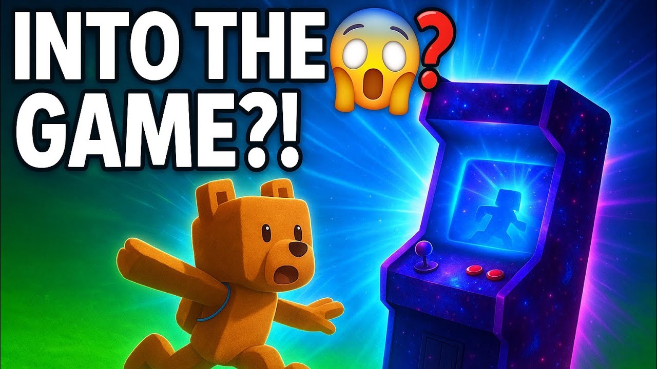 "TEDDY ENTERS THE ARCADE WORLD"🌎 (SUPER BEAR ADVENTURE 🐻) EPISODE 2 ...