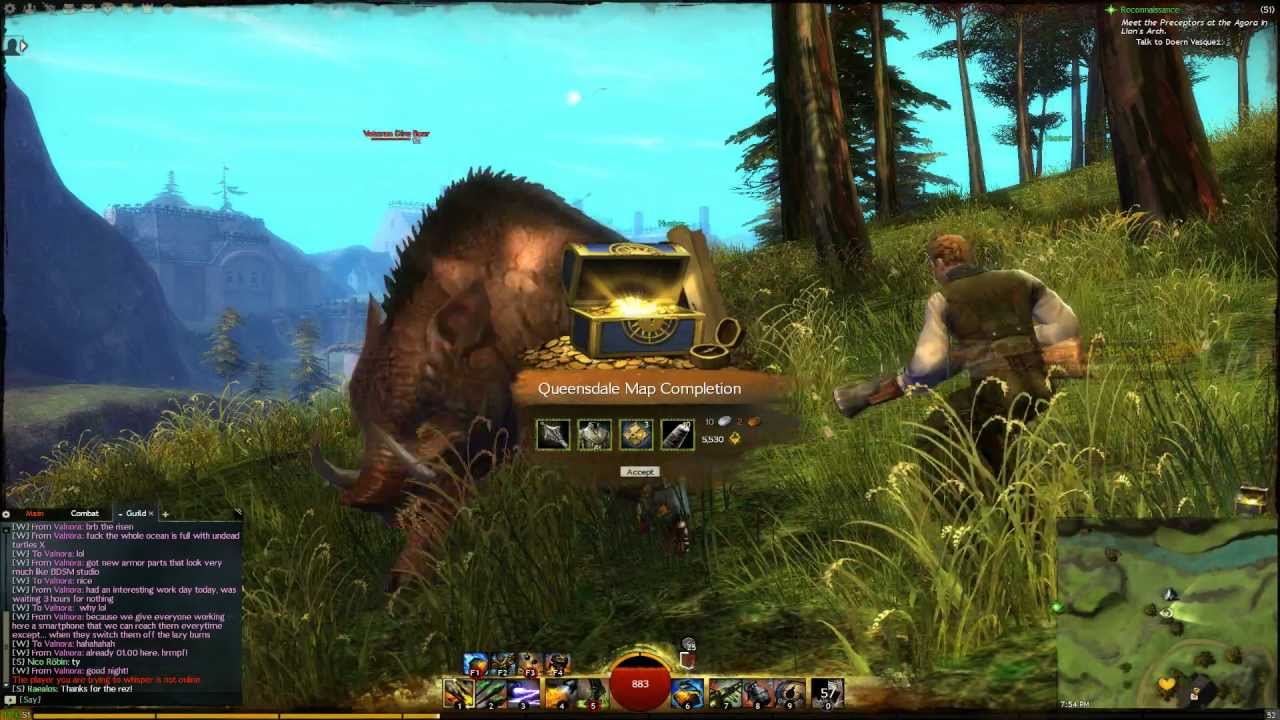 Guild Wars 2 - Queensdale Map Completion - YouTube