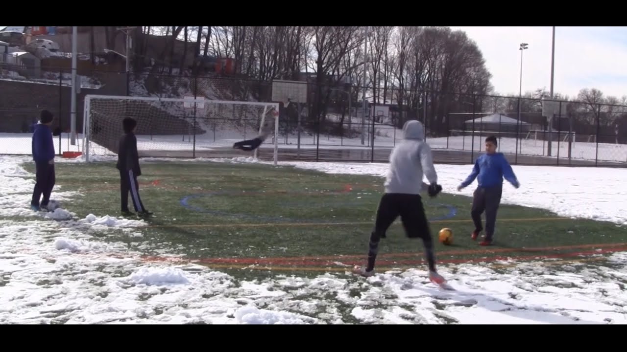 Cold Football Shooting Session. - YouTube