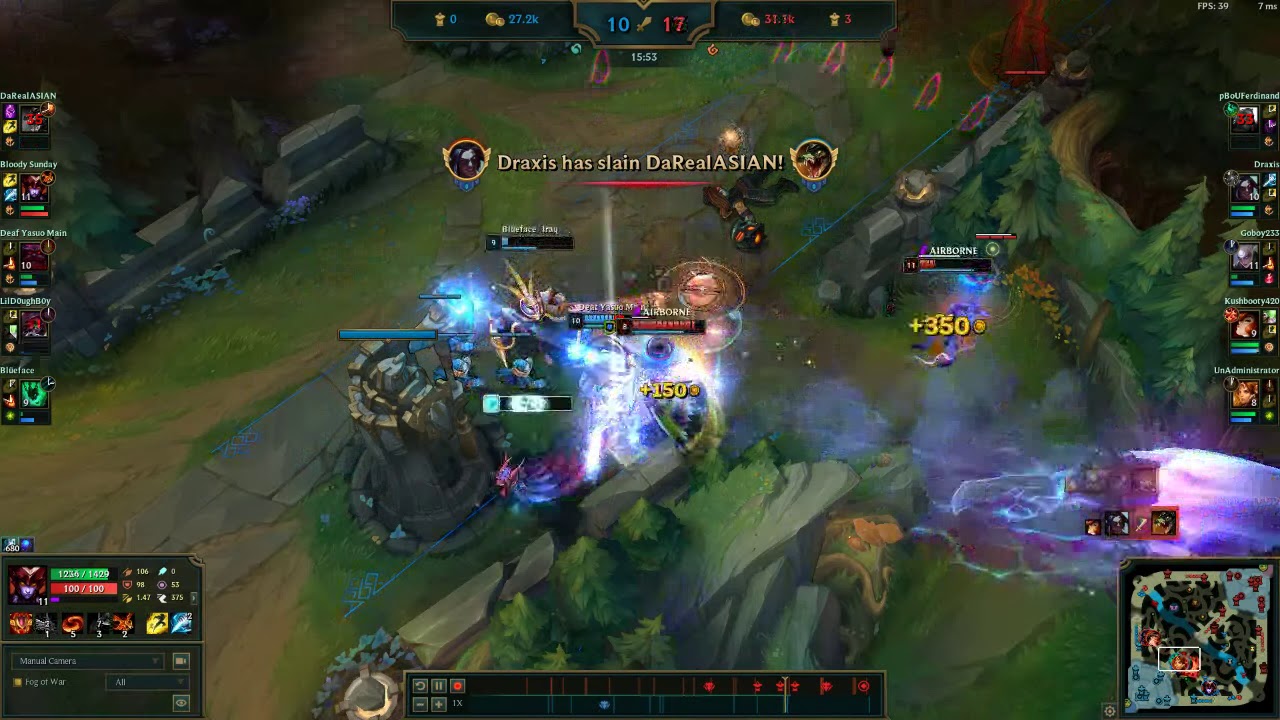A fight at mid lane deep end - YouTube