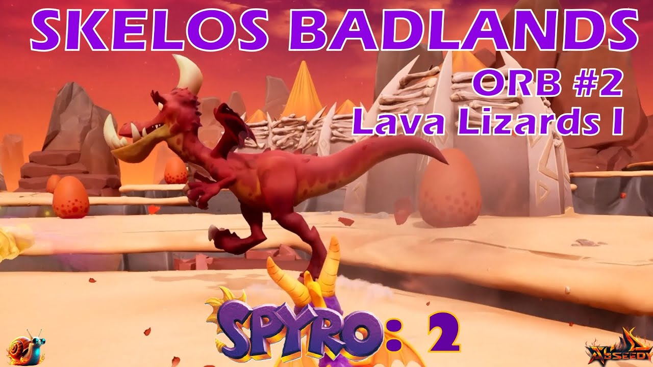 Skelos Badlands Orb #2 - Lava Lizards I - Spyro 2: Ripto's Rage - YouTube