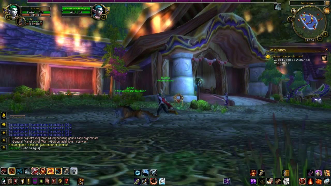 WoW Mision - Astranaar en Llamas - YouTube