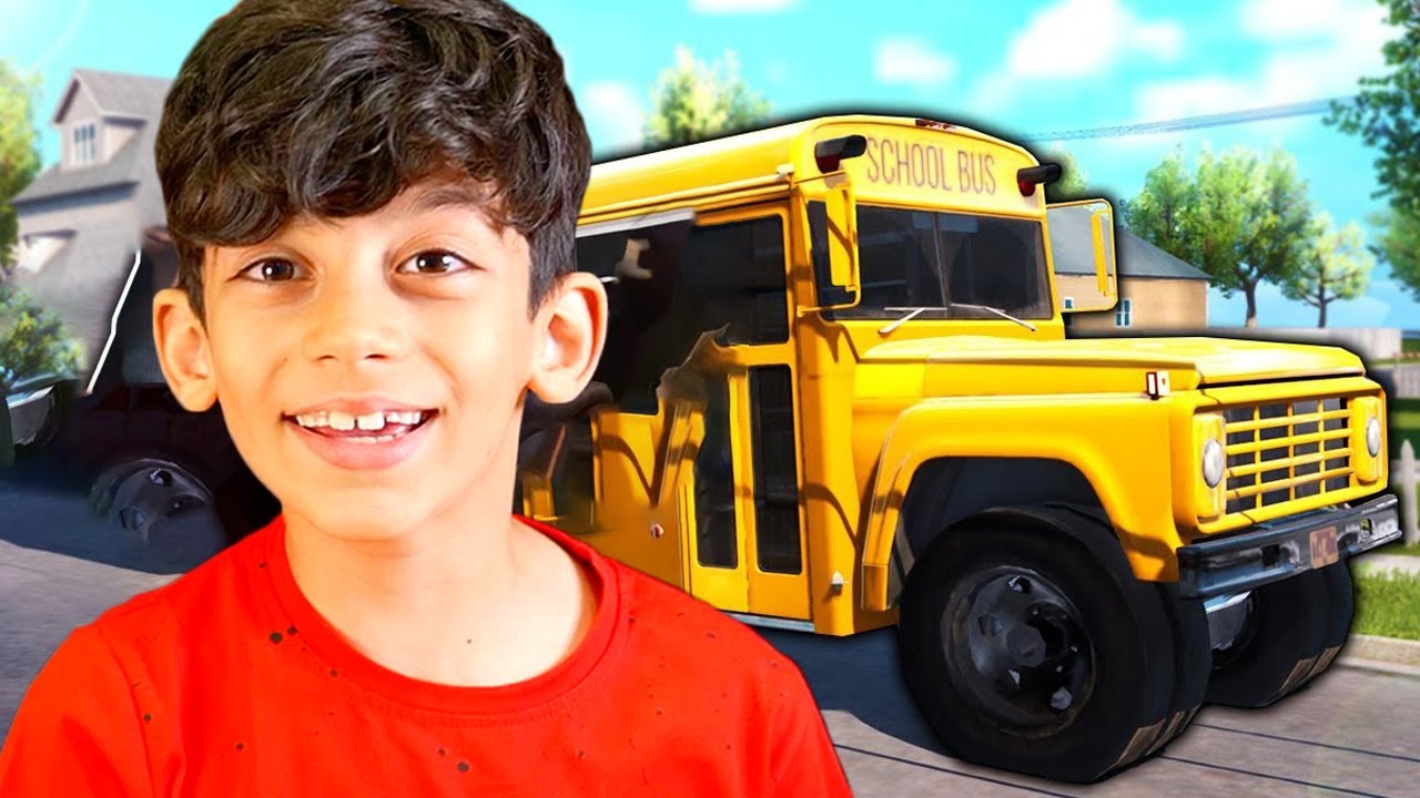 Jason and Alex Bad Guys At School with funny schoolbus - YouTube