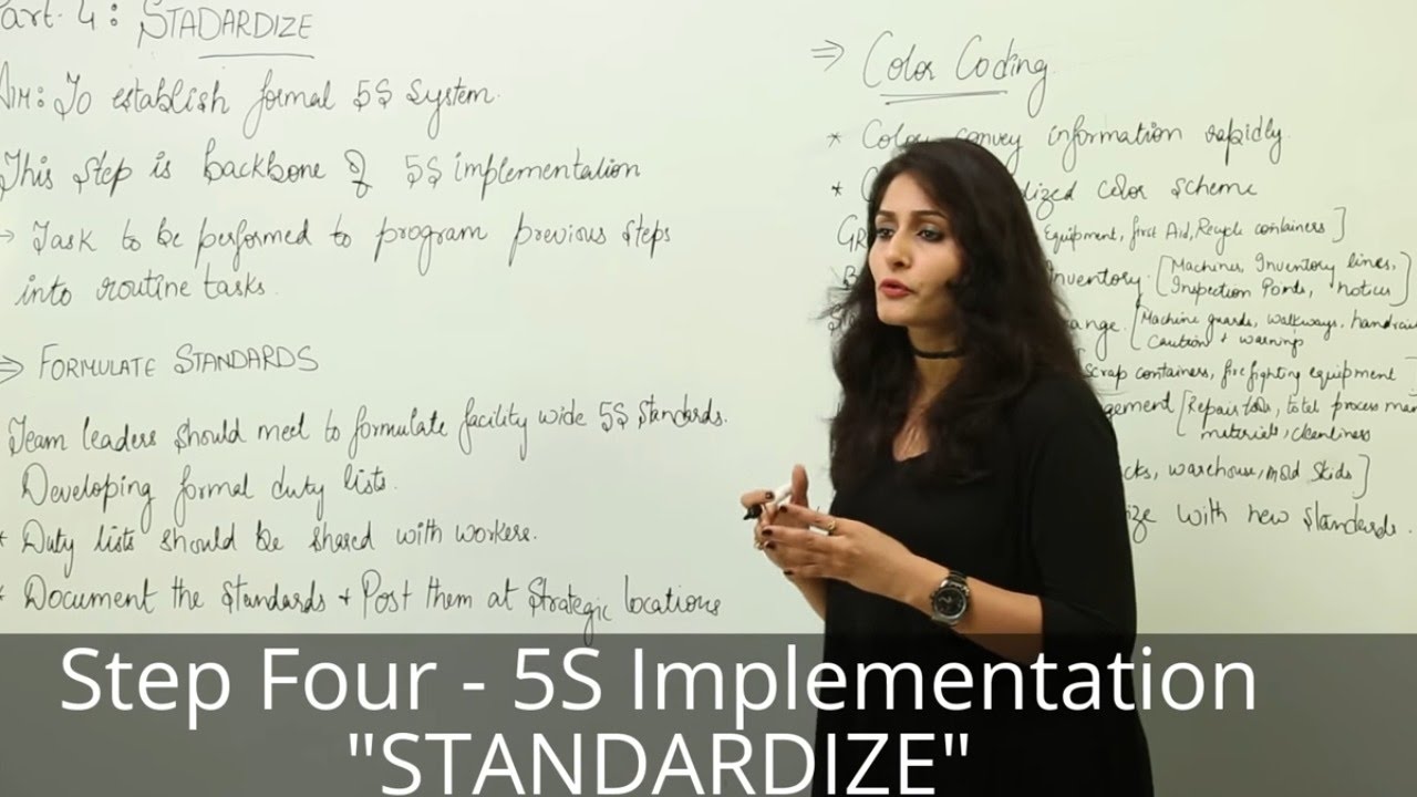 Lean Six Sigma l 5S l Step 4 Standardize l Seiketsu l 5S Course - YouTube