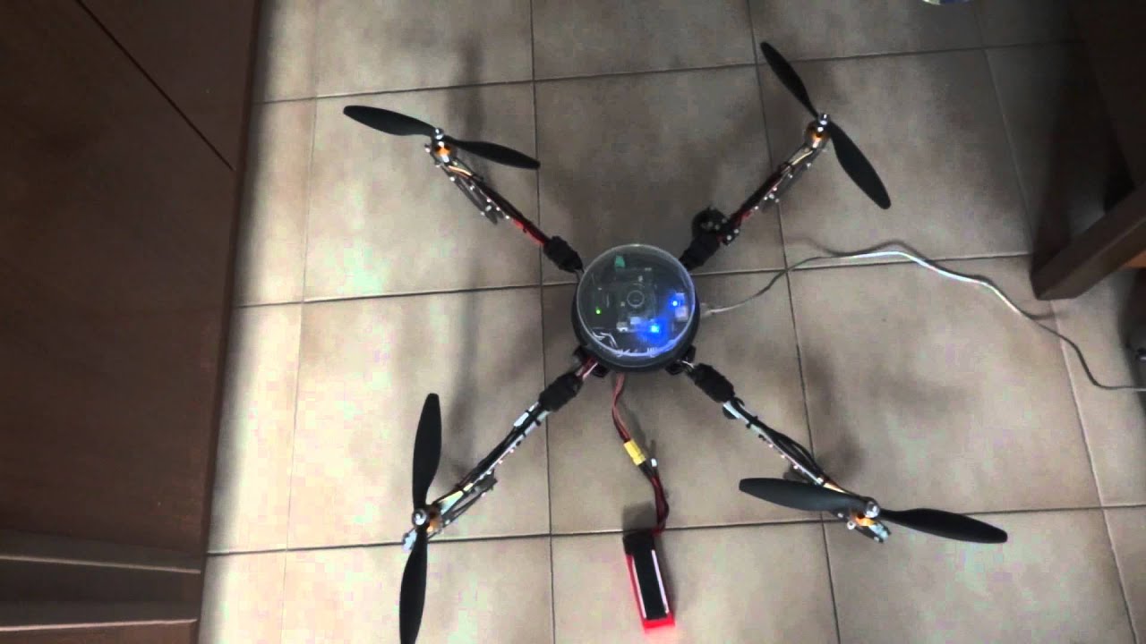 ArduCopter V2.4 - New motors test (easy and intuitive) - X Quad - YouTube