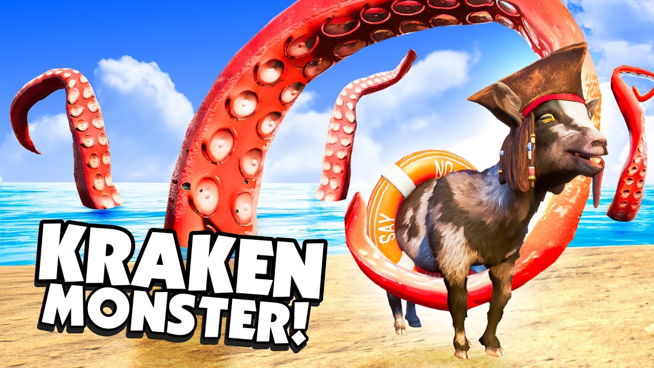 The KRAKEN Sea Monster Is My NEW Best Friend! - Goat Simulator 3 - YouTube