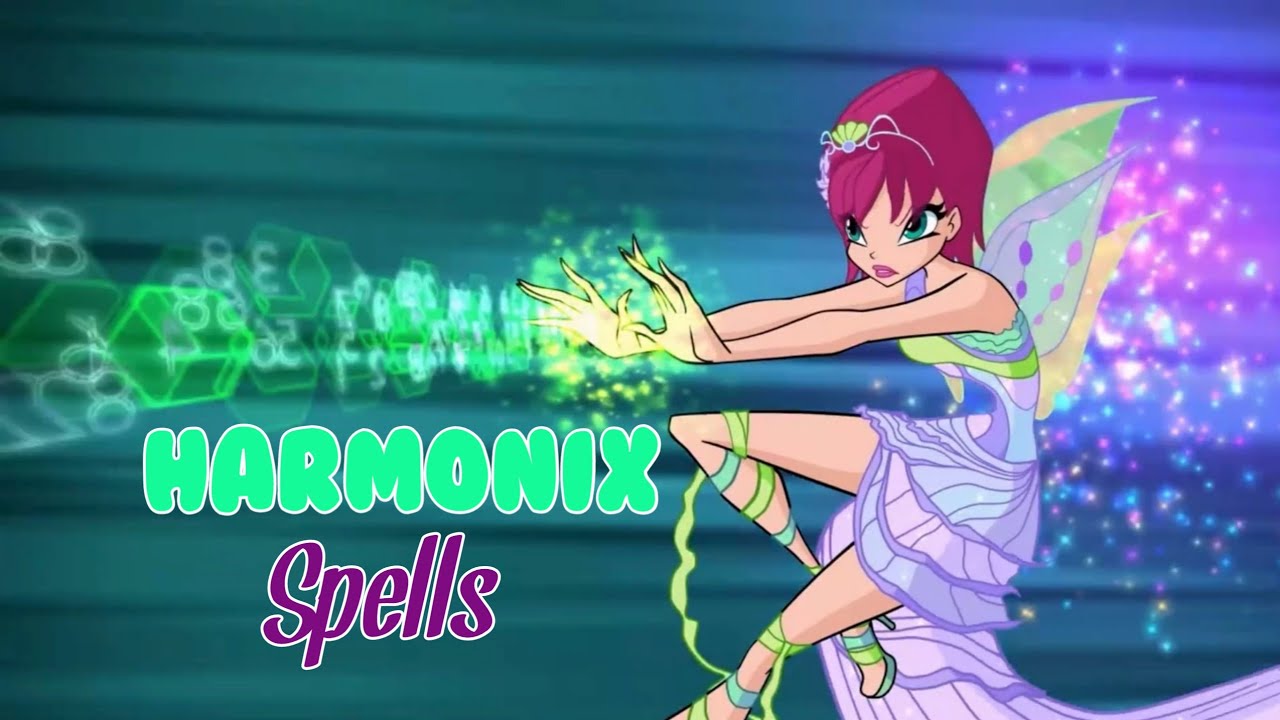 Winx Club Season 5 - Tecna Harmonix Spells - English - YouTube