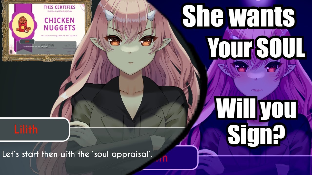 AMAZING Visual Novel! | Lilith Wants To Buy Your Soul - YouTube
