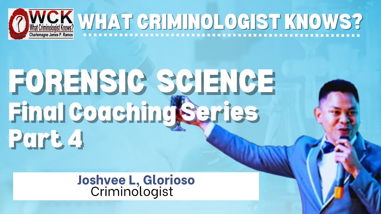 FORENSIC SCIENCE FINAL COACHING SERIES PART 4 - YouTube