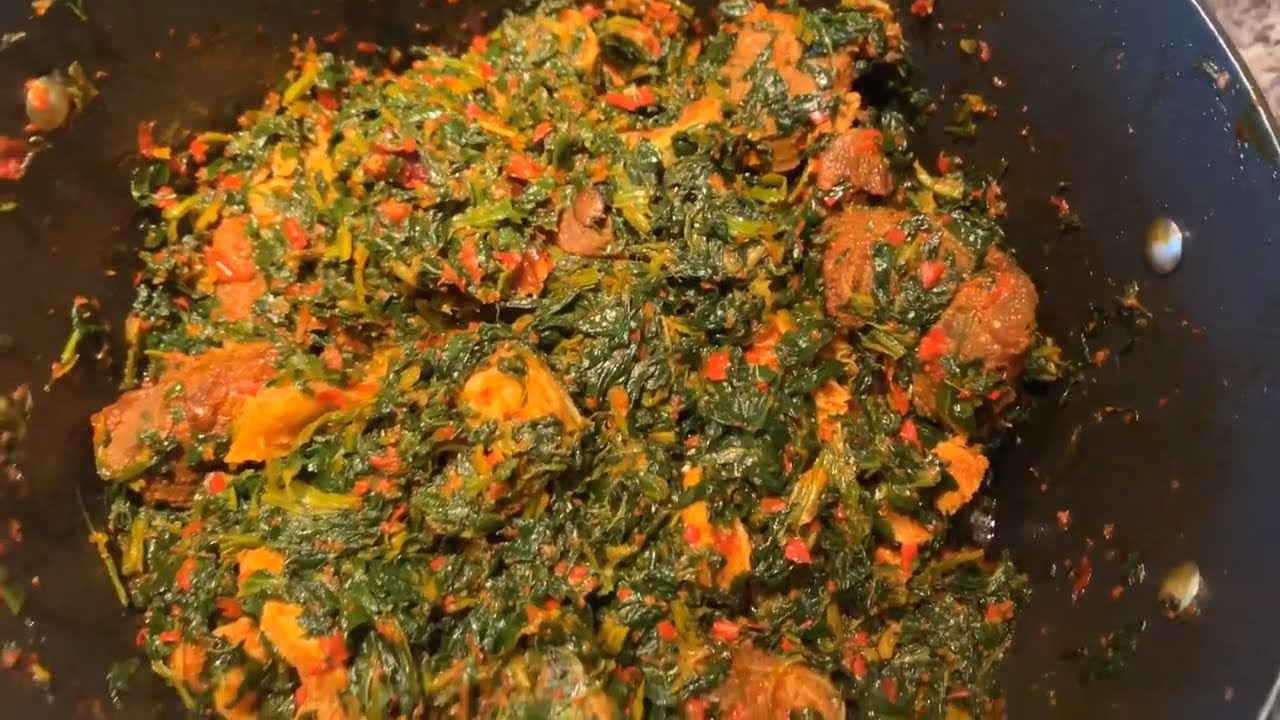 How To Make Spinach Stew Efo Riro Youtube
