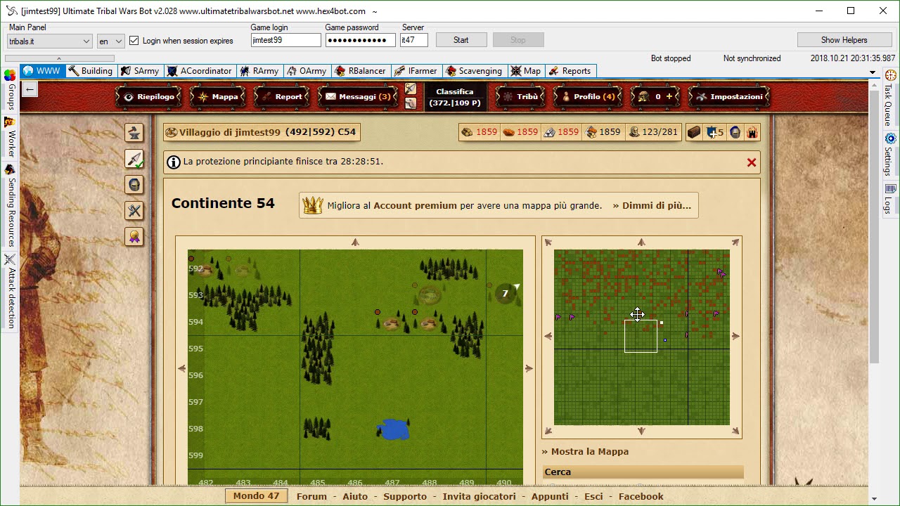 Ultimate Tribal Wars Bot - Time Synchronization - Watch in HD - YouTube