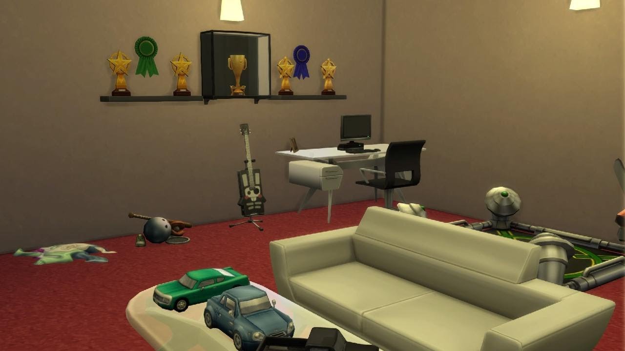 The Sims 4 Maxis - Rooms ep# 41 Pro Jock's Retreat (BG) - YouTube