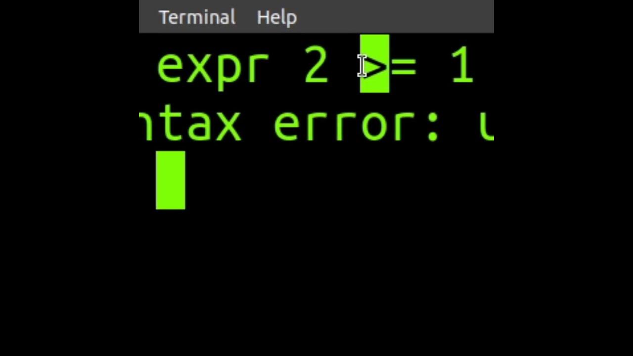 The Expr Command In Linux Youtube
