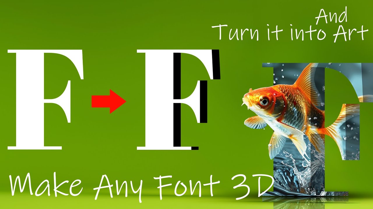 Turn Any Font Into 3D in Photoshop. Bonus: Create Cool Art Out of It ...