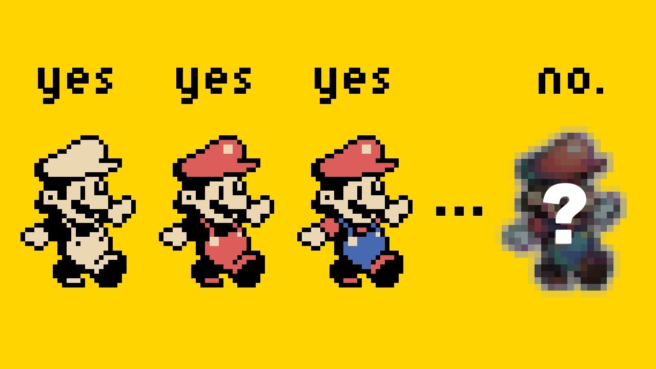 Mario pixel art, but I keep adding new colours until it’s too much ...