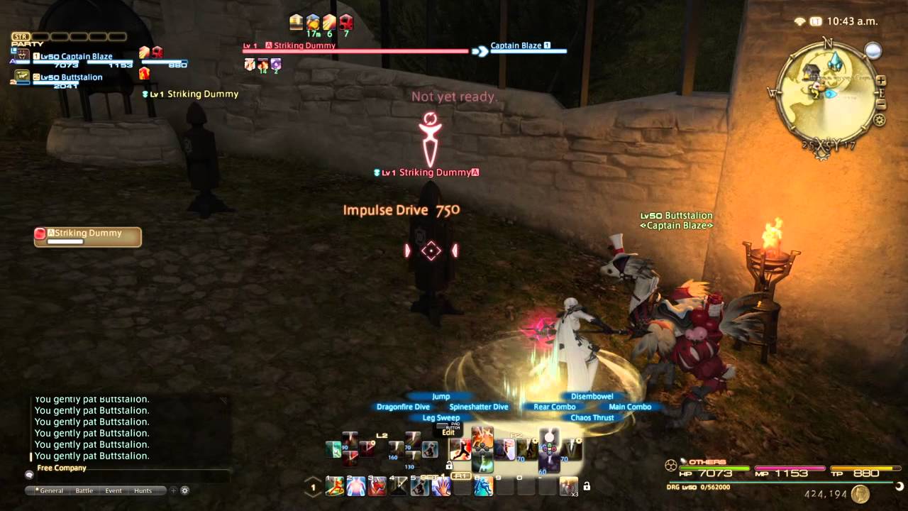 FFXIV ARR Patch 2.5 Dragoon Rotation - YouTube
