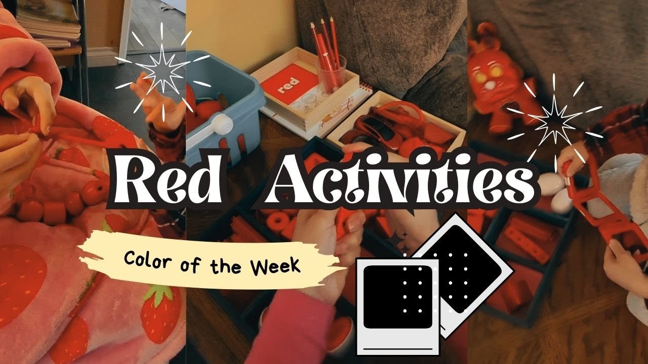 Fun Red Color Themed Activity Baskets for 1-2 Year Olds | Homeschooling ...
