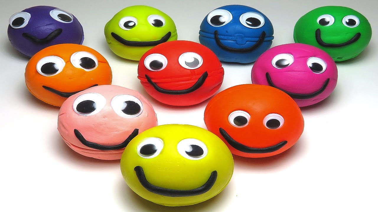 Play Doh Smiley Face Play with Spongebob Spiderman Hello Kitty Shopkins ...