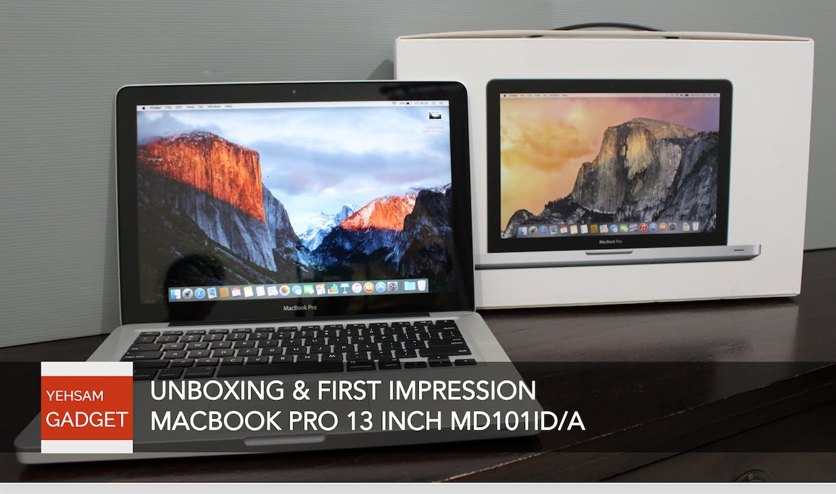 Unboxing & First Impression MacBook Pro 13 inch MD101ID/A - YouTube