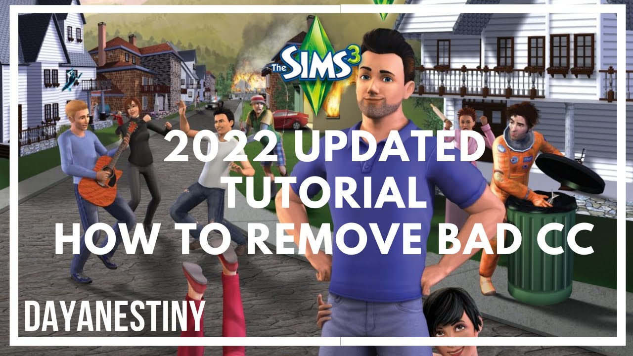 2022 "HOW TO REMOVE BAD CC IN SIMS 3" - YouTube