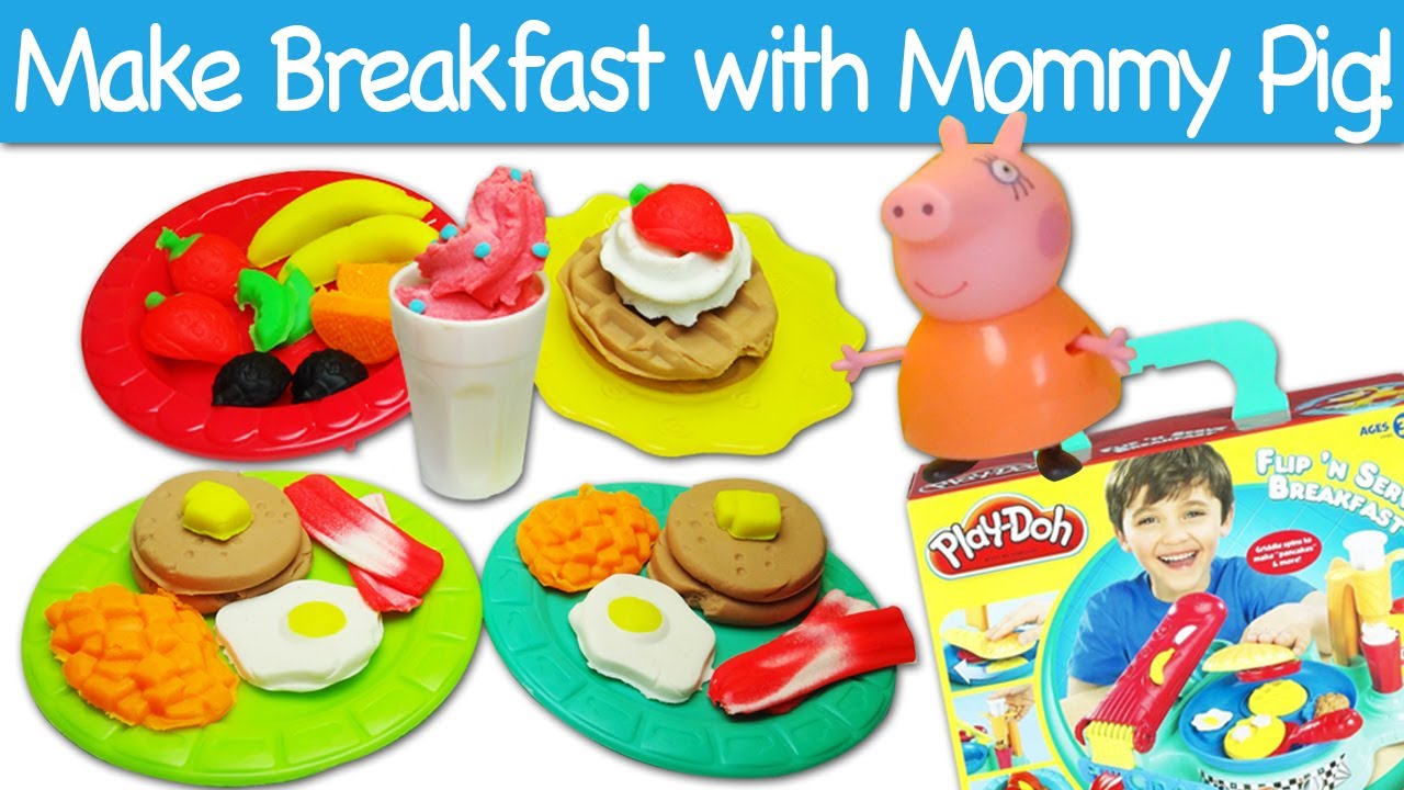Play Doh Flip 'N Serve Breakfast Playset - YouTube