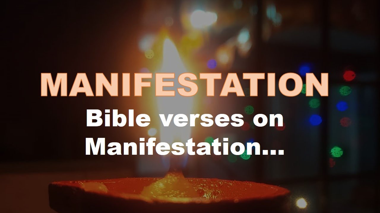 MANIFESTATION Bible verses on manifestation. - YouTube