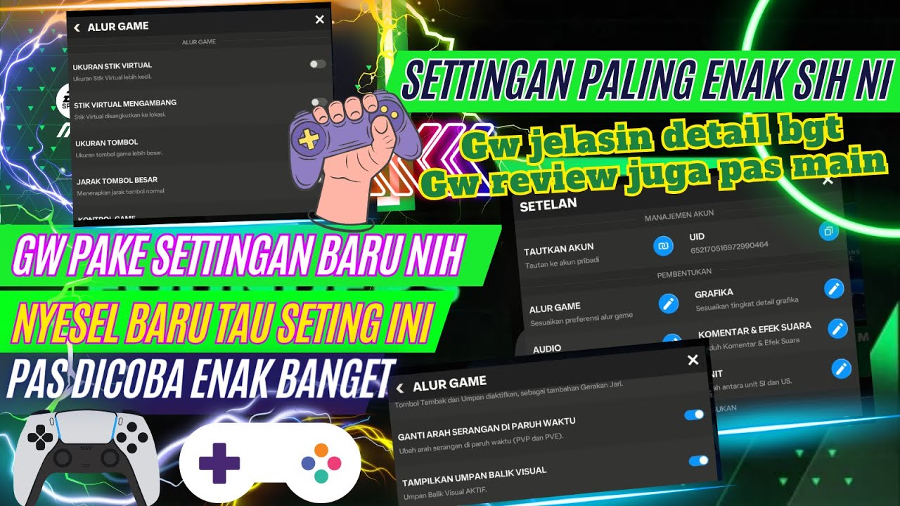 SEMUA MASALAH BERES! SETTINGAN FC MOBILE TERBAIK! SETTINGAN CONTROLLER ...