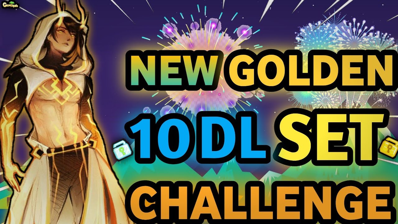 SPECIAL 10 DLS NEW GOLDEN SET CHALLENGE (NEW SET!!) | Growtopia - Set ...