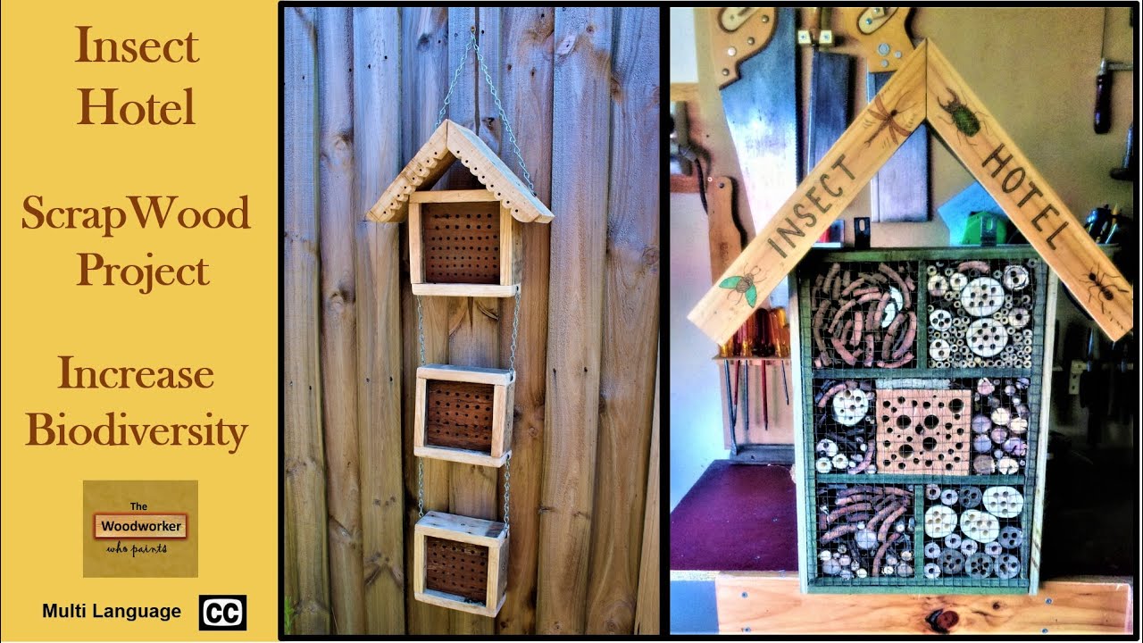 Insect Hotel - Beginner scrap wood project. Increase garden diversity ...