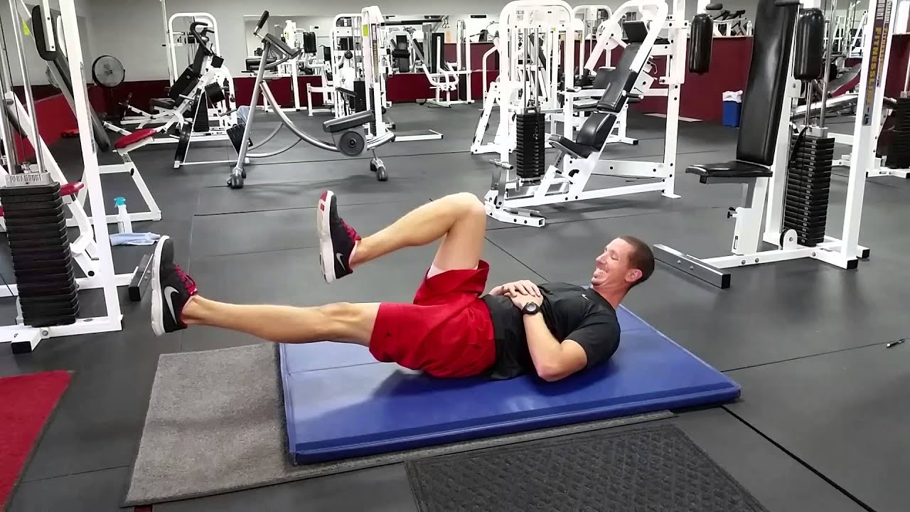 Single Leg Crunch - YouTube