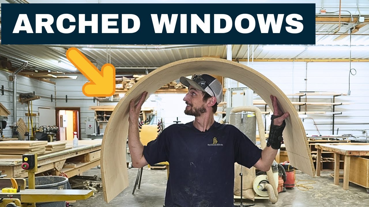 Building radius jambs for arched windows. - YouTube
