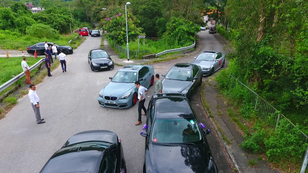 Lily & Albert Wedding Day 8 Oct 2016 with BMW E60 aerial photography by ...
