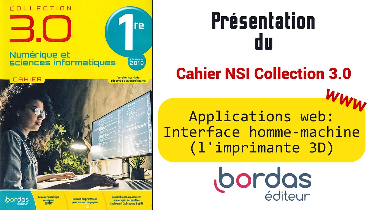 Cahier Première NSI : les interfaces de la séquence 7 - YouTube
